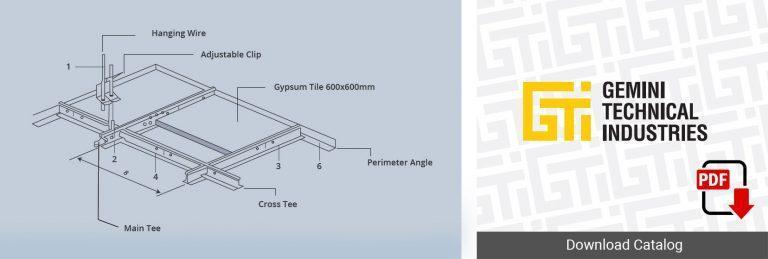 CROWN GYPSUM CEILING TILE -GTI